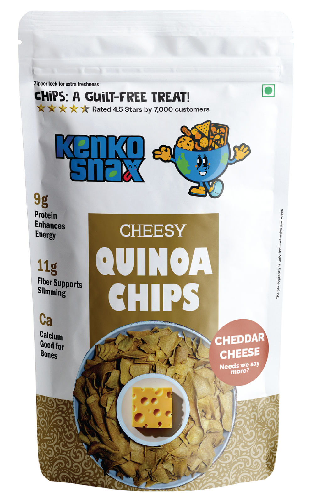 Cheesy Quinoa Chips | Protein-Rich Gluten-Free Snack – Kenko Snax