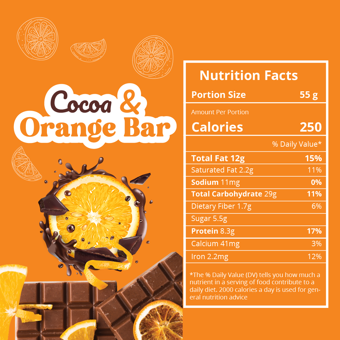Cocoa Orange Bar | Zesty, Chocolaty Energy Snack – Kenko Snax
