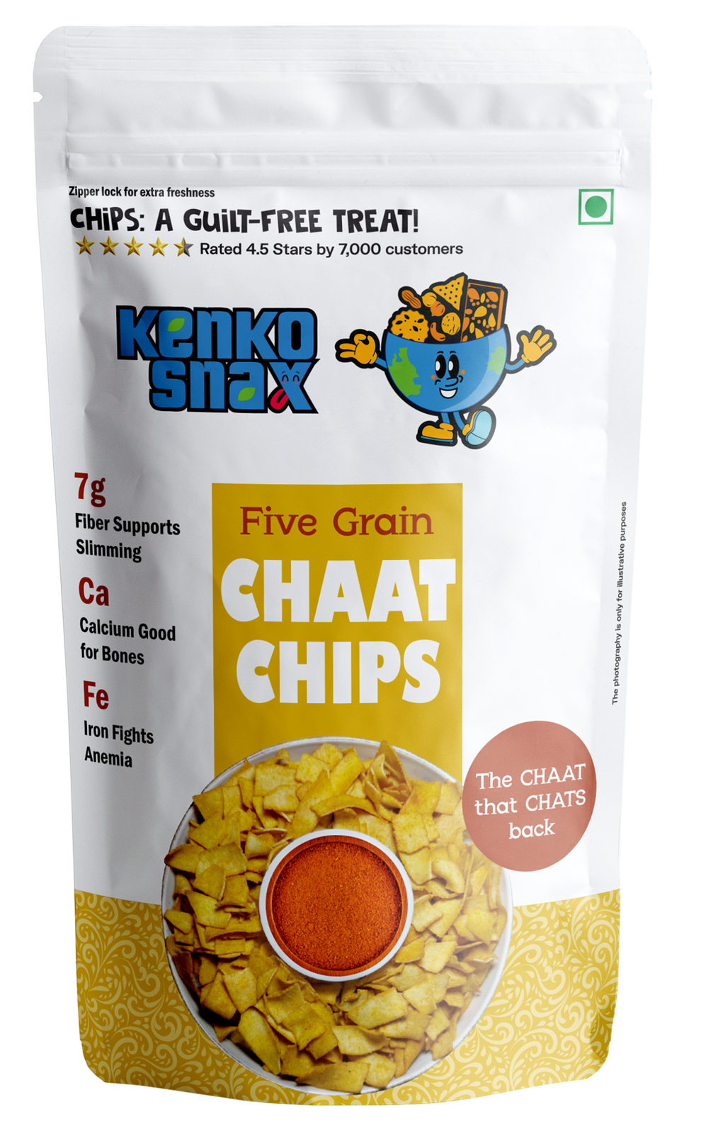 Five Grain Chat Chips | Nutritious Multigrain Snack – Kenko Snax